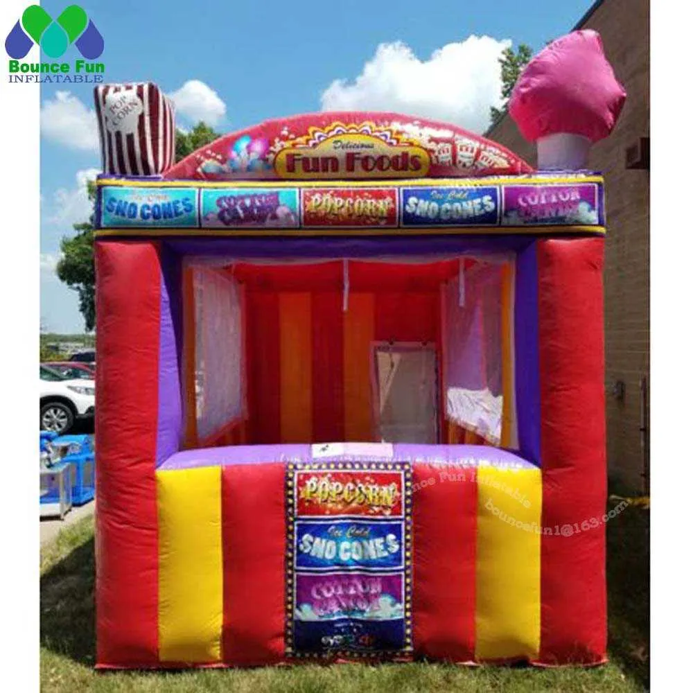 Custom 10x8 ft Inflatable Concession Stand Tent Arch Shape 210d Oxford ...