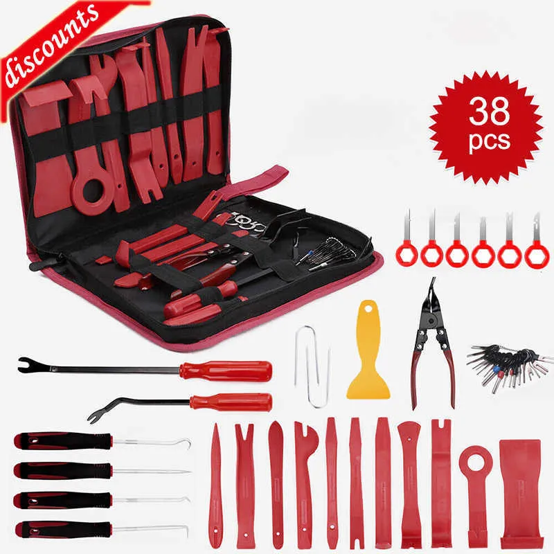 Automotive Trim Removal Tool Set: Car Interior Disassembly Kit, Plastic ...