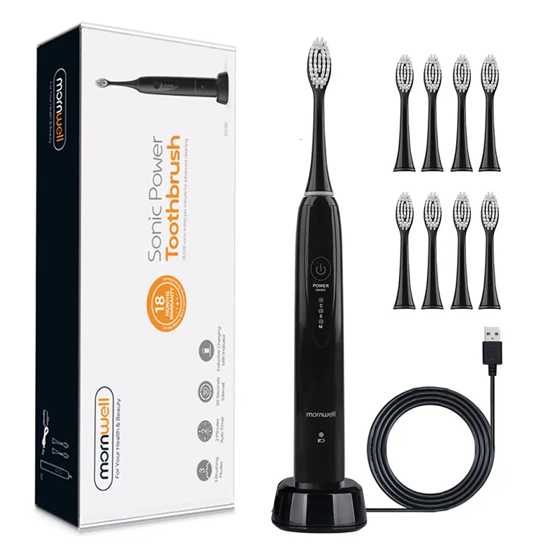 Rechargeable Electric Toothbrush With USB Charger & Timer Mornwell ...