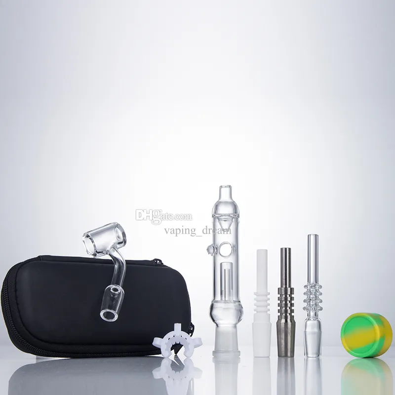 Wholesale CSYC NC018 Glass Bong Smoking Pipe Set With Titanium Ceramic Quartz Nail Clip, Air ...