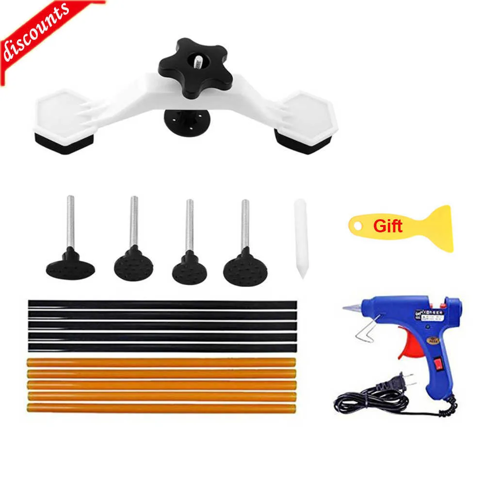 Paintless Car Dent Repair Kit With 20W Glue Gun And Bridge Dent Puller ...