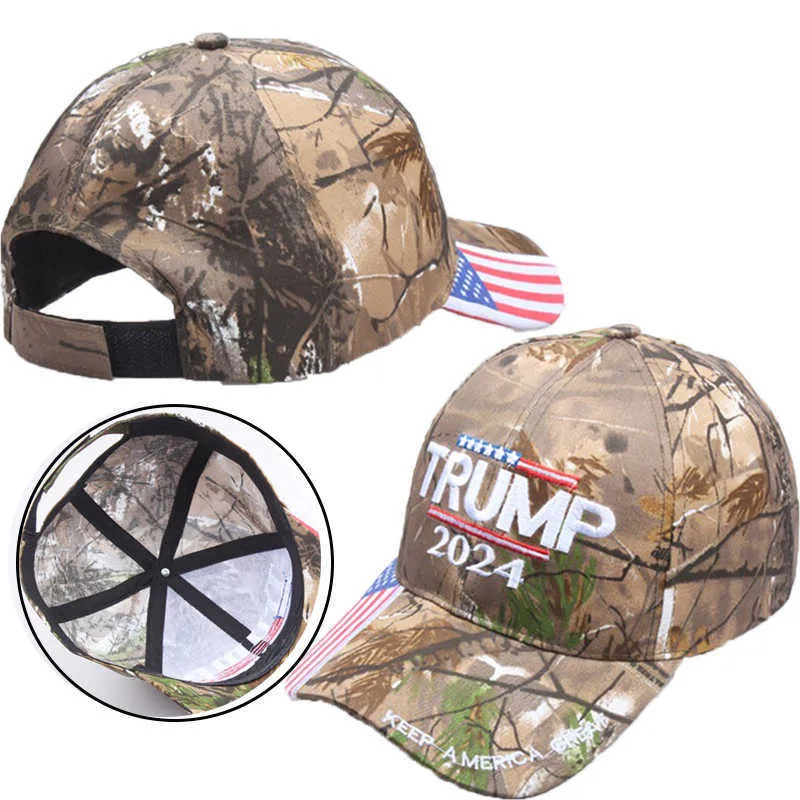 Ball Caps Donald Trump 2024 Maga Hat Cap Baseball Camo Usa Kag Make