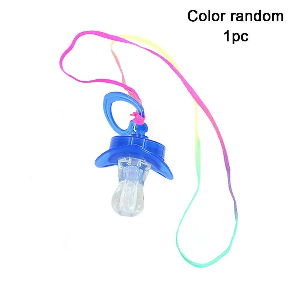 LED Toys Glowing Flashing LED Pacifier Whistle Night Light Up Blinking ...