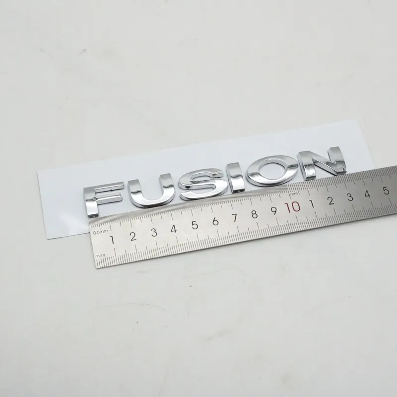 3D ABS Car Logo Chrome FUSION Sticker Tapa Trasera Del Maletero Placa ...