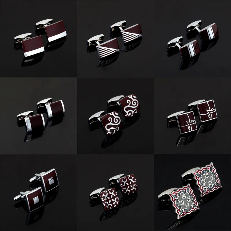 DHgate.com:Luxury cuff links Fashion red fashion classic design novelty ...