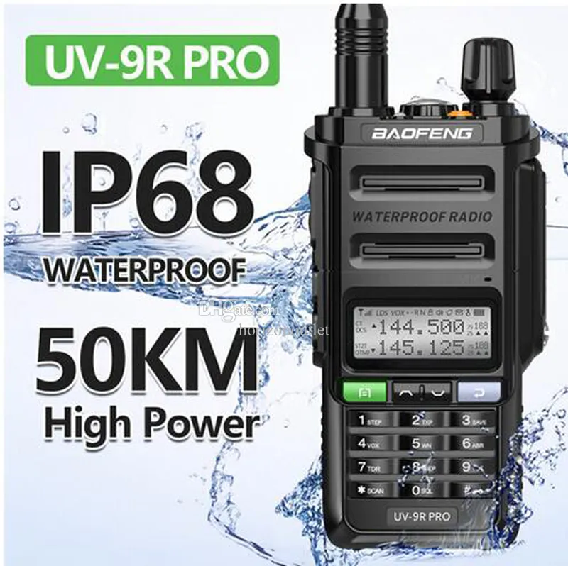 BaoFeng UV 9R PRO 15W IP68 Waterproof Walkie Talkie UHF VHF Ham CB Radio Upgraded Of UV9R Plus ...