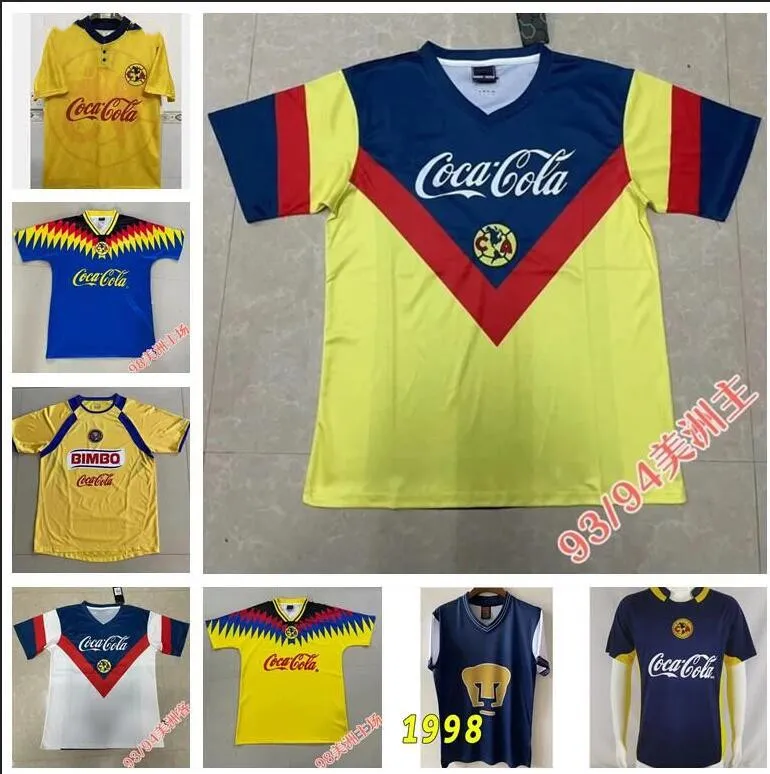 Club America Retro Soccer Jerseys Liga MX Football Shirts Mexico Tigres ...