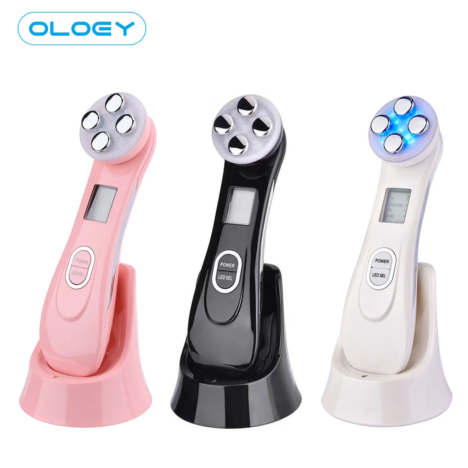 5 In 1 EMS RF Radiofrequency LED Facial Device For Skin Rejuvenation ...
