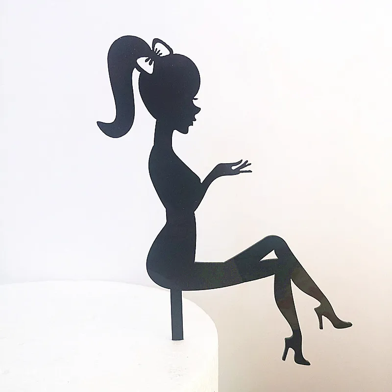 Elegant High Heel Ornaments: Acrylic Cake Topper Decorations For Girl's ...
