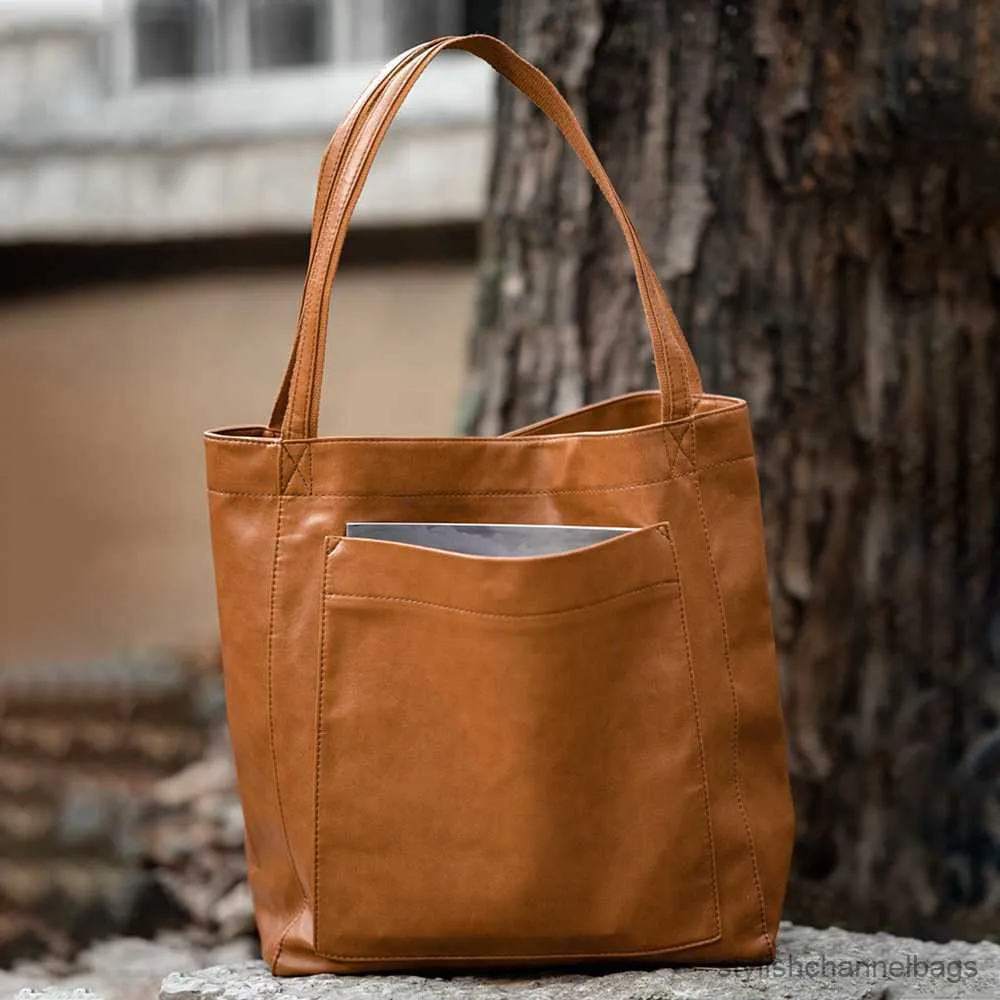 DHgate.com:Oil Wax Leather Multifunctional Tote Shoulder Handbag:Bags ...
