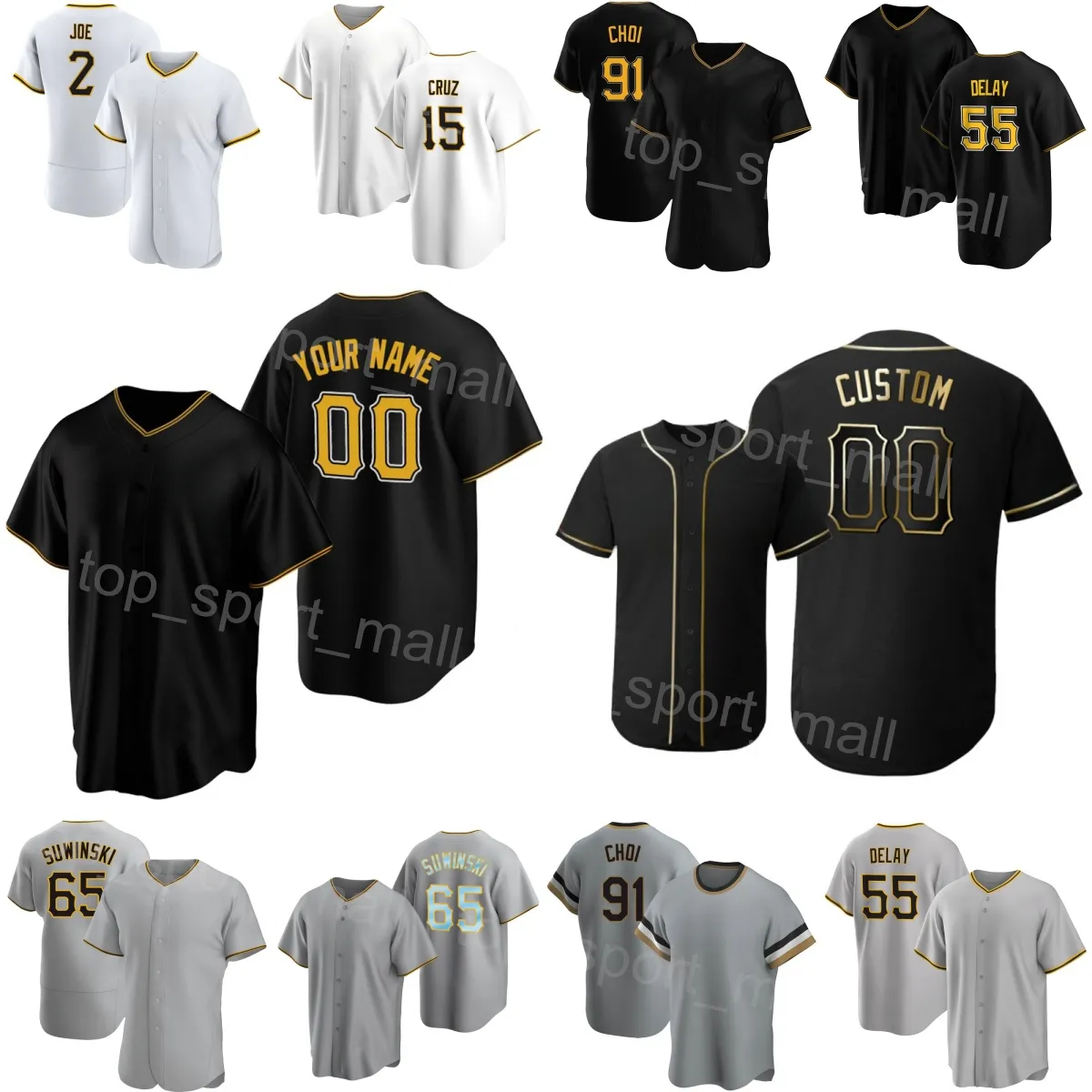 Baseball 2 Connor Joe Jersey 65 Jack Suwinski 55 Jason Delay 28 Canaan ...