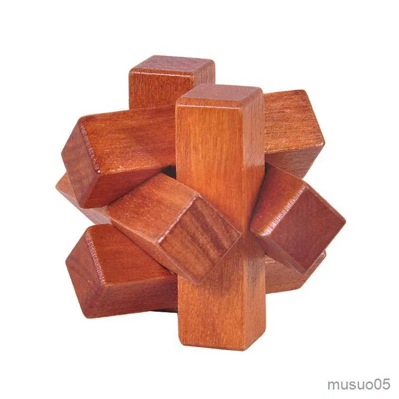 DHgate.com:6Y+ Wooden Kong Ming Luban Lock Brain Teaser Interlocking ...
