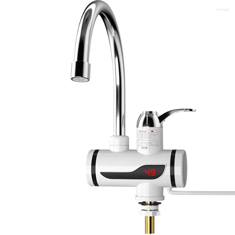 Instant Hot Water Kitchen Faucet - Electric Quick Connect, LCD Temp ...