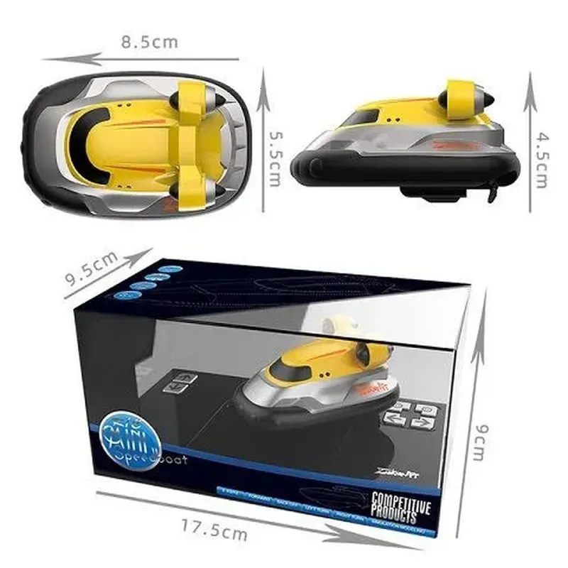 Mini RC Boat: Radio Remote Control Hovercraft For Kids, Adults Electric ...