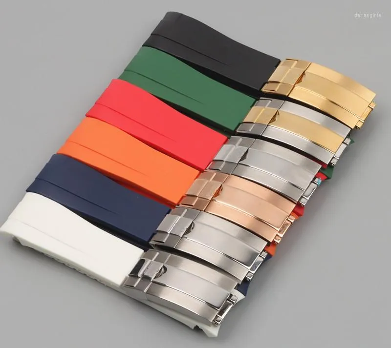 DHgate.com:21mm 18mm Silicone Rubber Watch Strap with Curved Ends ...