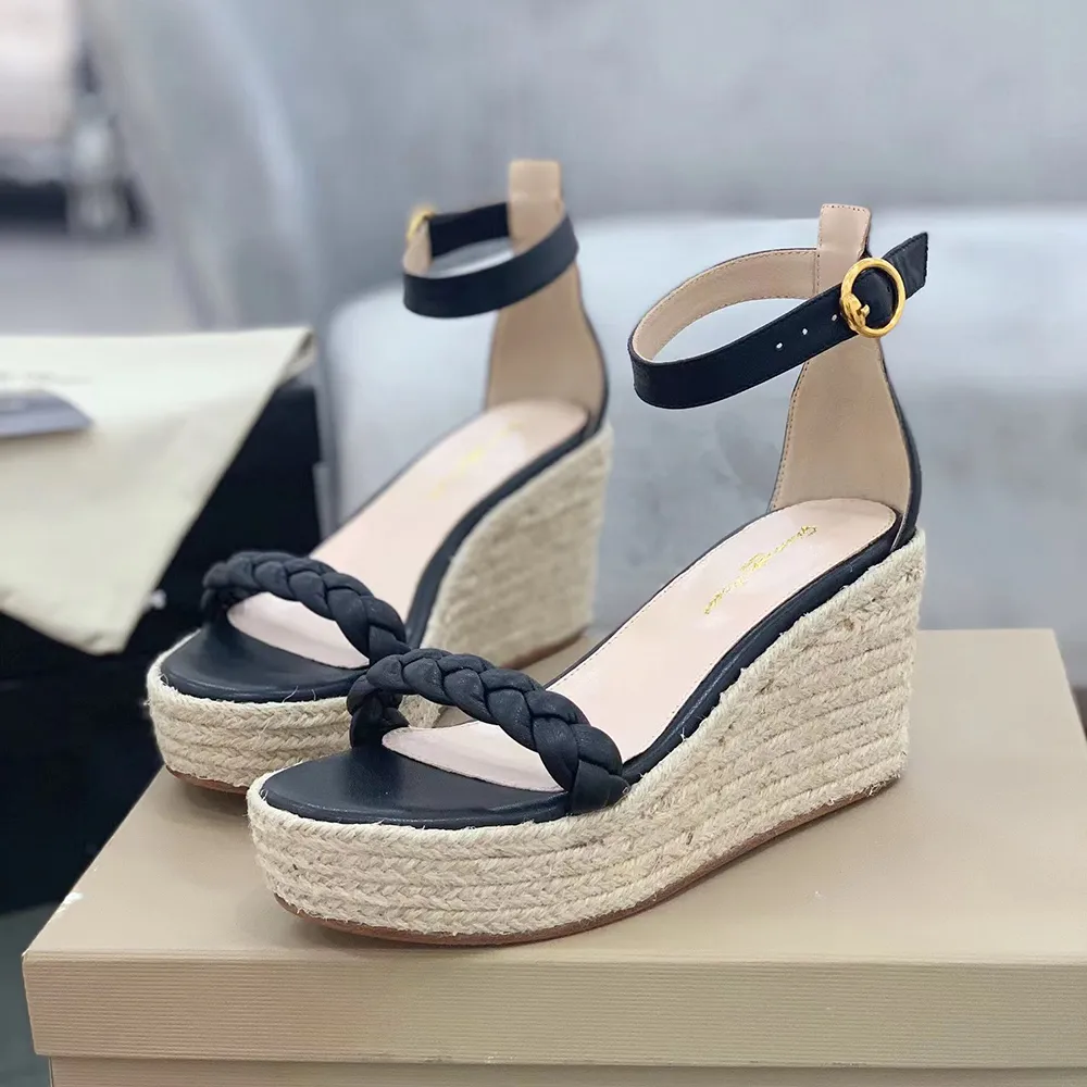 Bulk Platform Leather Wedge Sandals Narrow Band Slip On... At Only $73. ...