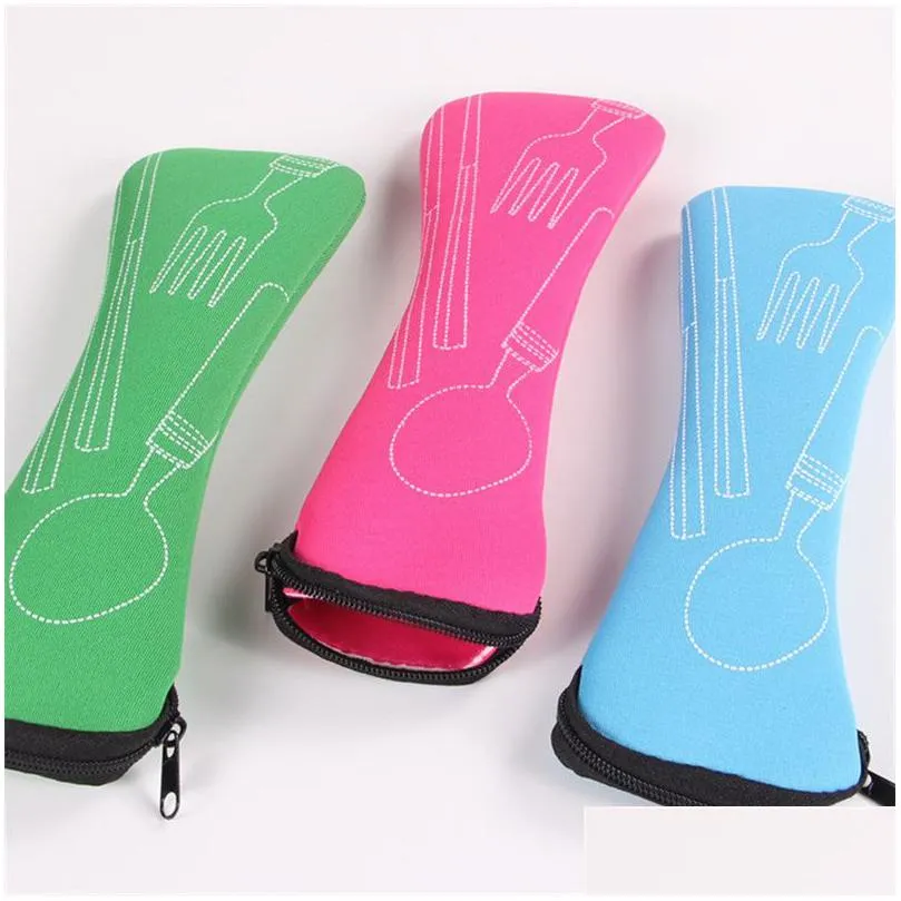 DHgate.com:Washable Tableware Bag, Portable Travel Cutlery Kit Storage ...