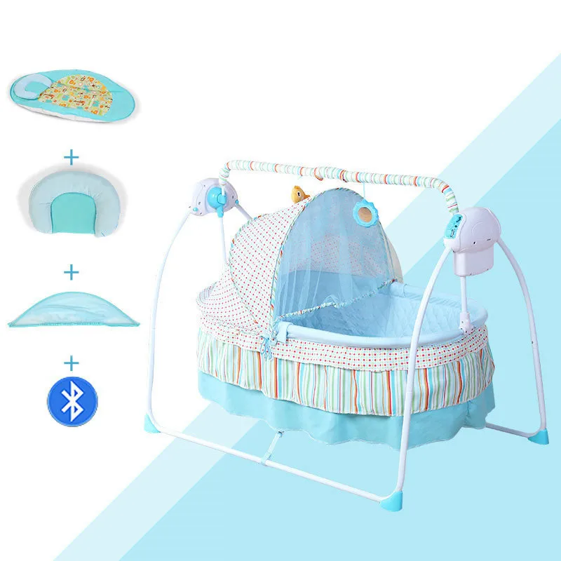 Multifunctional Baby Crib - Electric, Automatic Rocking, Music & Anti ...