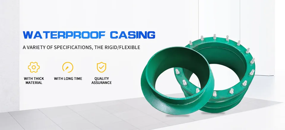 250mm Length Double Water Seal Ring Casing Pipe With 5.5mm Thick Water ...