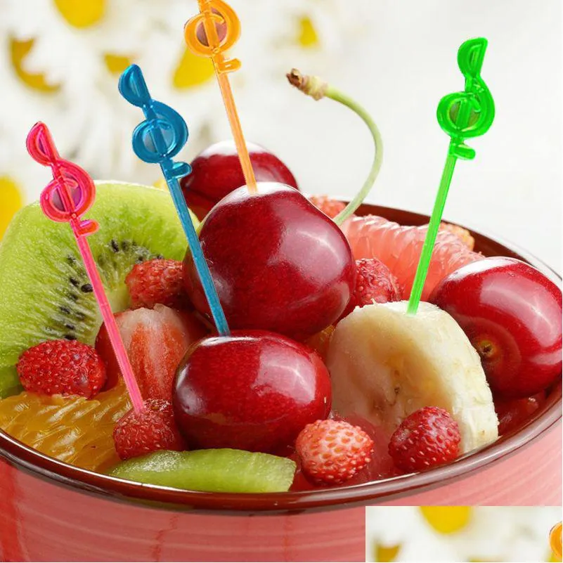 DHgate.com:50Pcs Mini Food Picks, Children Snack Cake Dessert Fruit ...