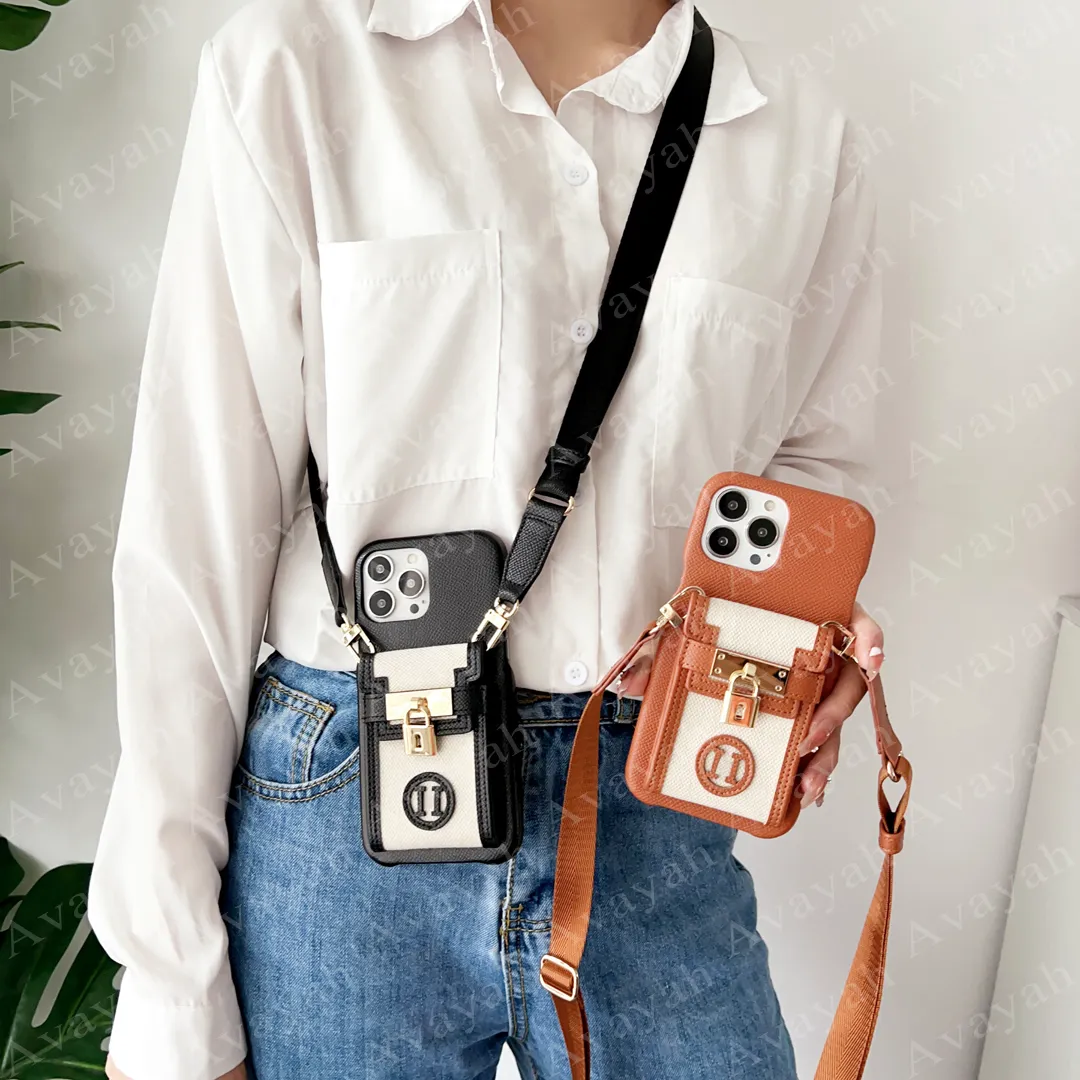 Retro Carriage Designer Cell Phone Case with Card Pocket and Shoulder ...