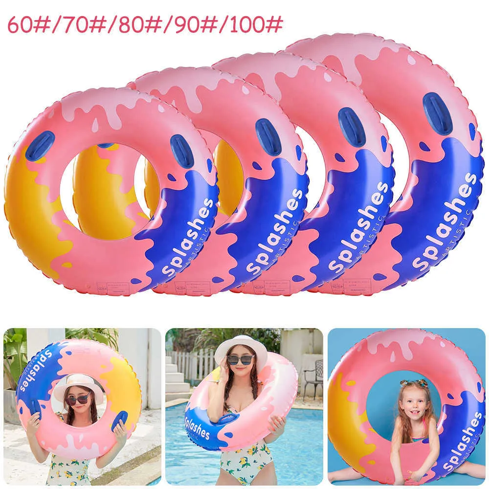 Thick PVC Inflatable Pool Float Tube - Fun Celebrity Print Swim Ring ...