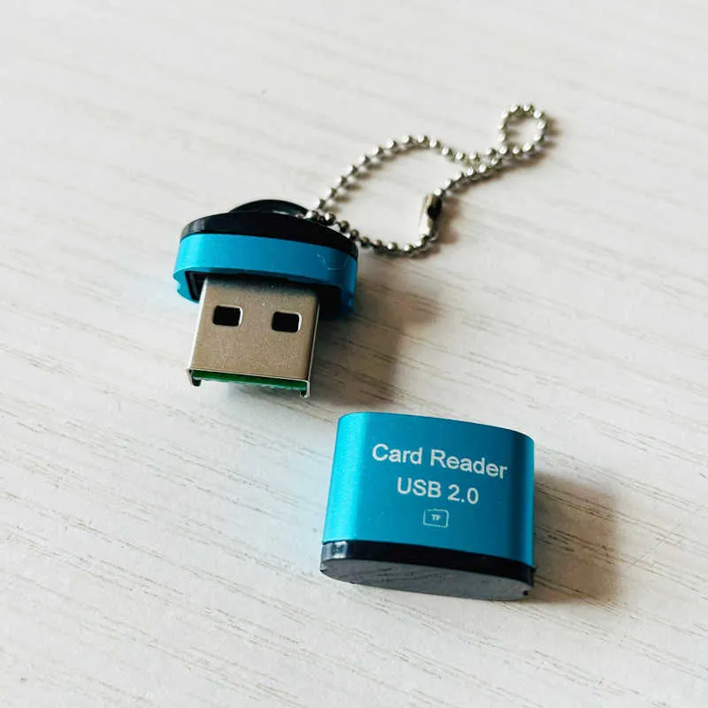 Aluminum Shell With Chain Mini TF Card Reader USB2 0 T Flash Card ...