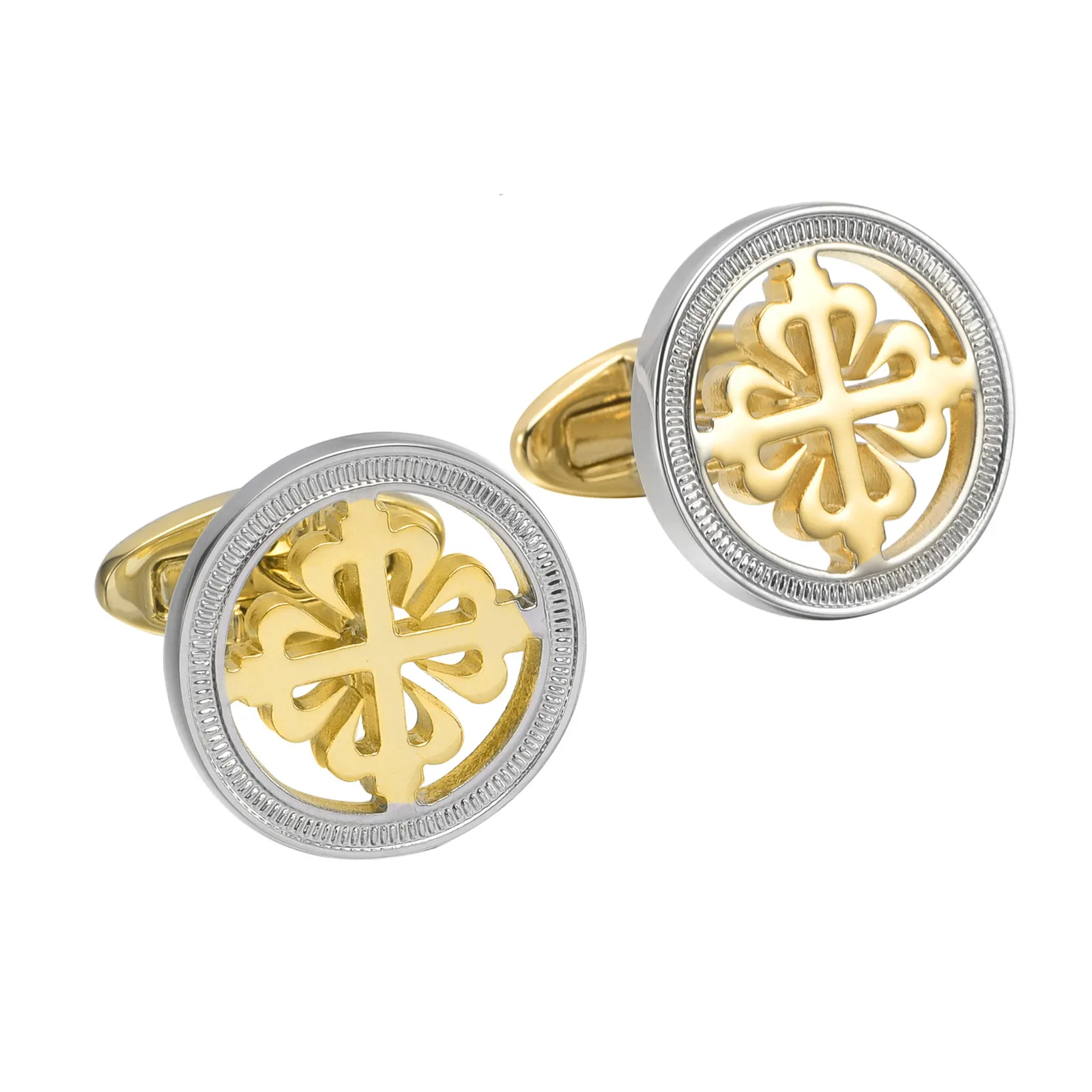 Cuff Links Cross Flower Knight French Cufflink Brooch... From Mala84 ...