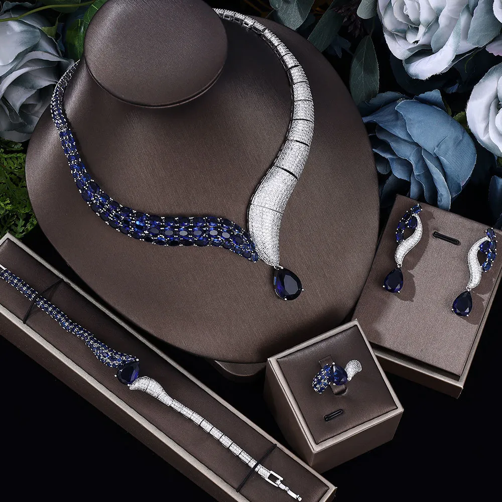 DHgate.com:Womens Wedding Jewelry Sets with Water Drop Shape Necklace ...