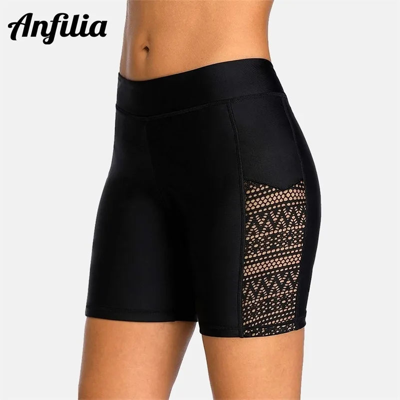 DHgate.com:Swim Wear Anfilia Women's Boyleg Trunks High Waisted Lace ...