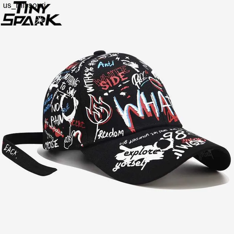 Stylish Hip Hop Baseball Hats: Graffiti Print Snapback Caps for Men ...