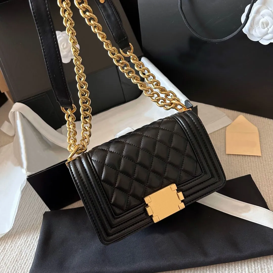 Quilted Sheepskin Leather Flap Bag With Chain Strap Classic Dior Flap ...
