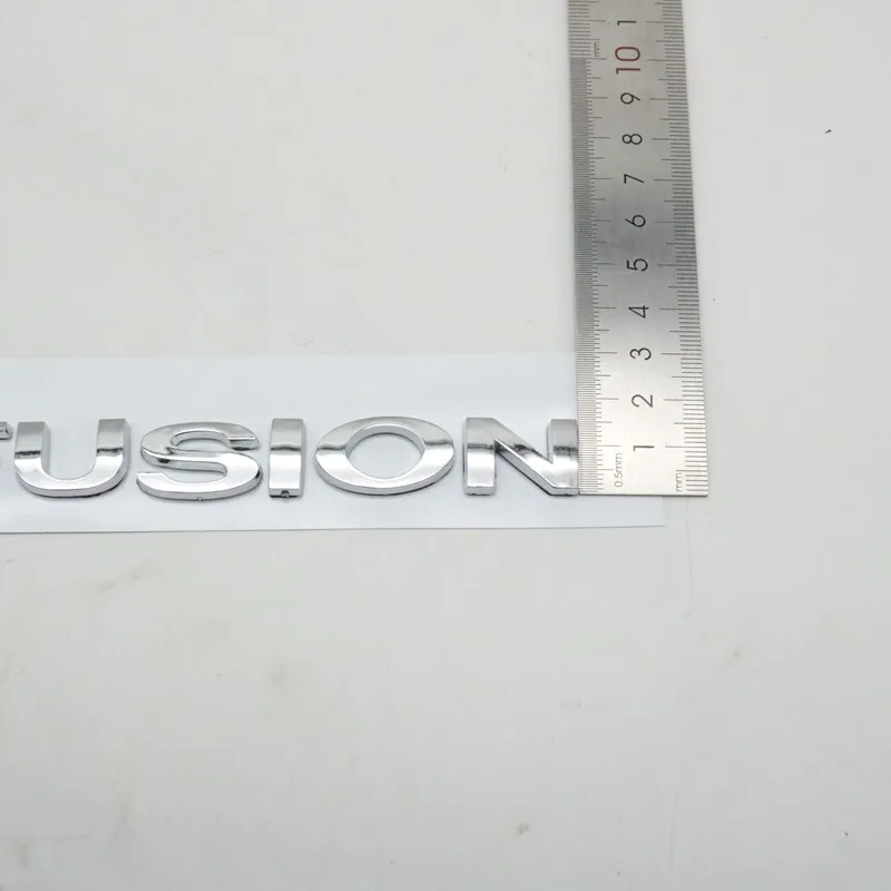 3D ABS Car Logo Chrome FUSION Sticker Tapa Trasera Del Maletero Placa ...