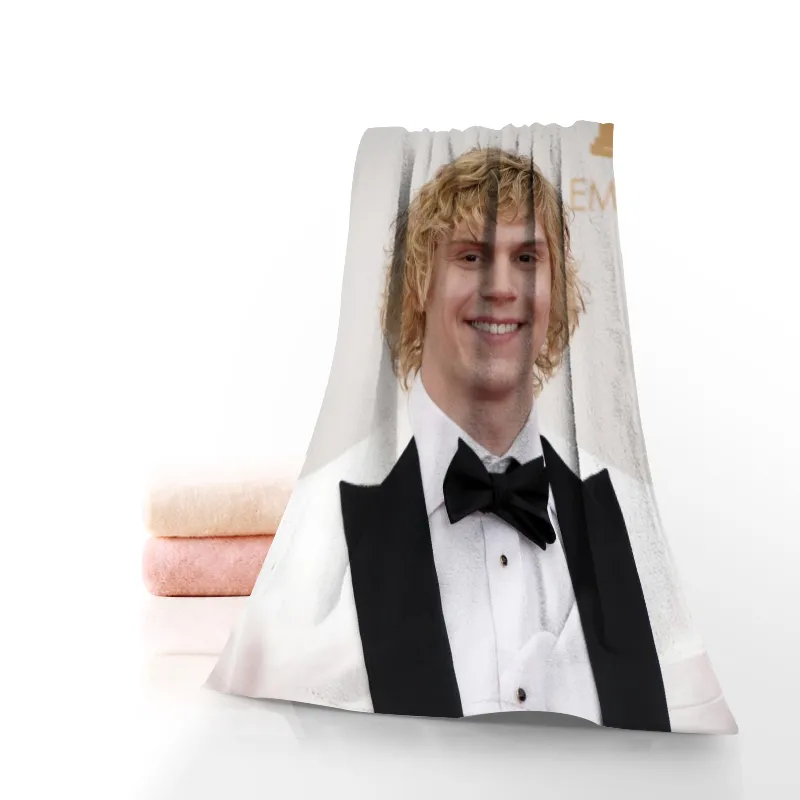 Personalized Evan Peters Actor Bath Washcloth Microfiber Fabric ...