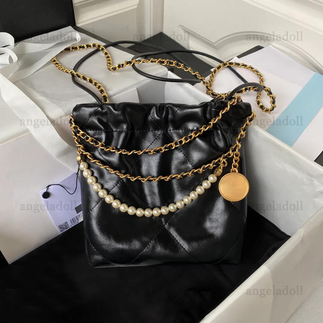 Luxury Designer Mini Pearl Bag 10A Retro Mirror Quality, 22 Handbag ...