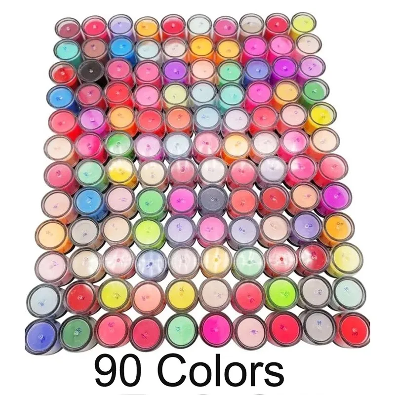 Colorful Acrylic Powder Nail Art Set 10 Assorted Polymer Powders 3in1 ...