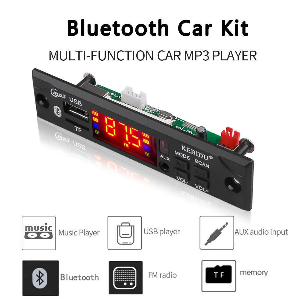 DHgate.com:12V Car Bluetooth Audio Player USB TF MP3 WMA Decoder Board ...