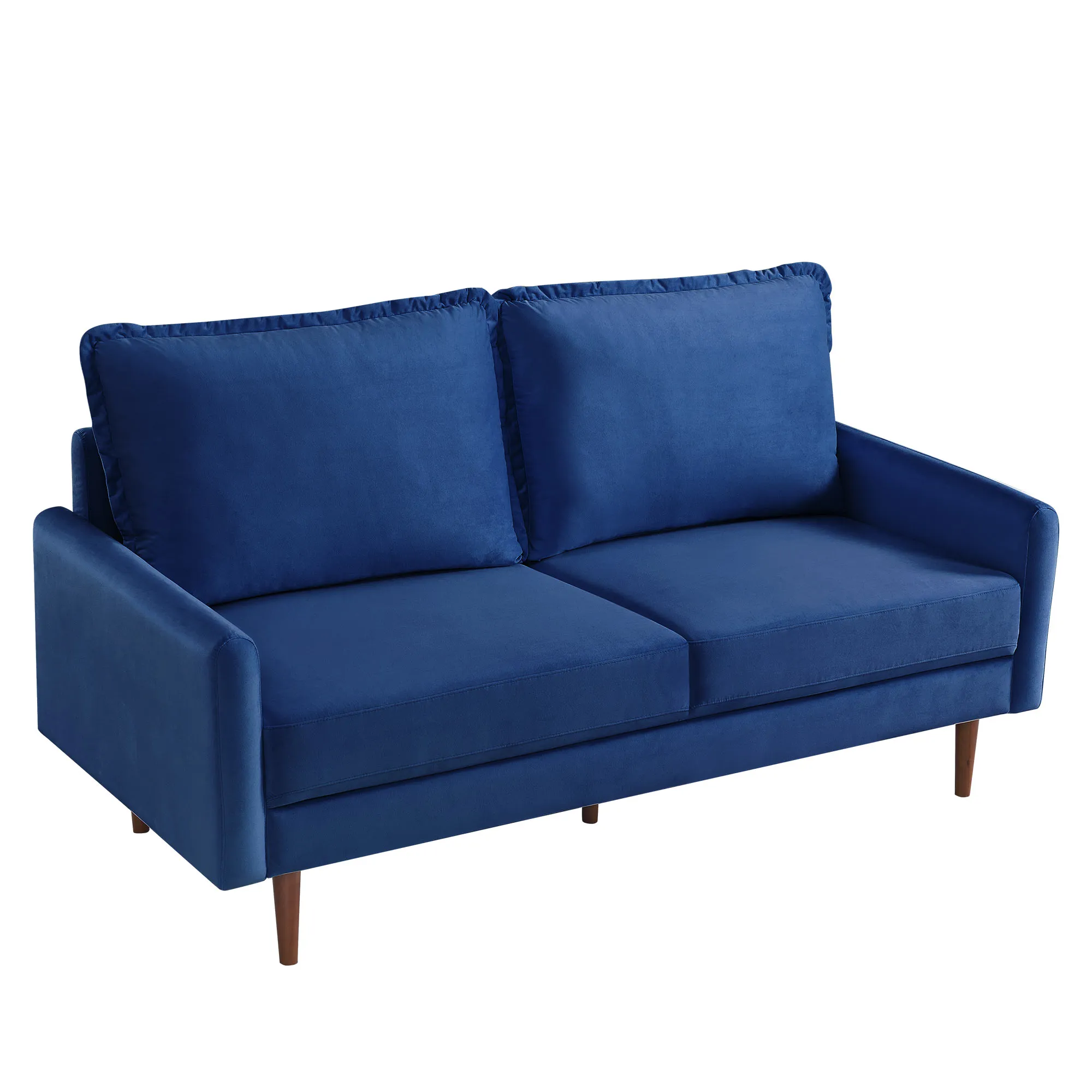 prussian blue sofa