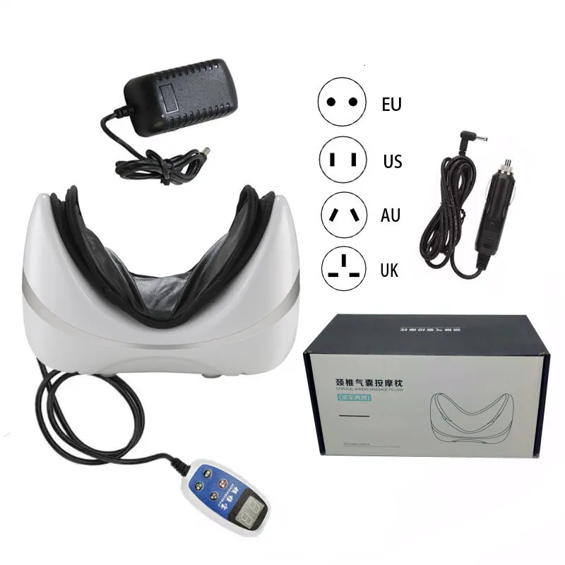 Shiatsu Head Neck Cervical Tracture Shiatsu Neck Massager With Heating ...