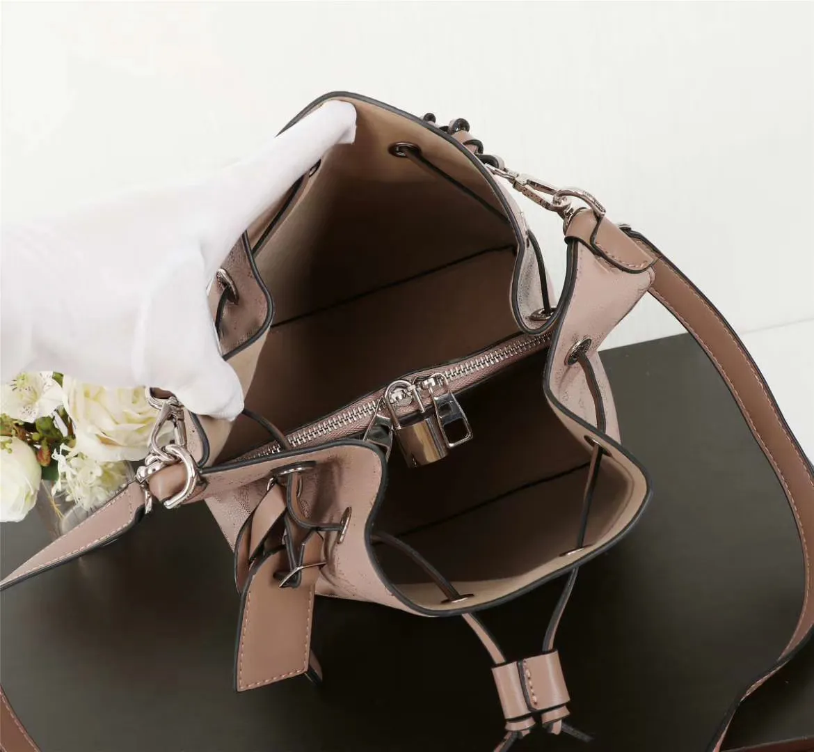 Luxury Designer Handbags Muria Bucket Bag Purses Womens Leather Fahsion ...