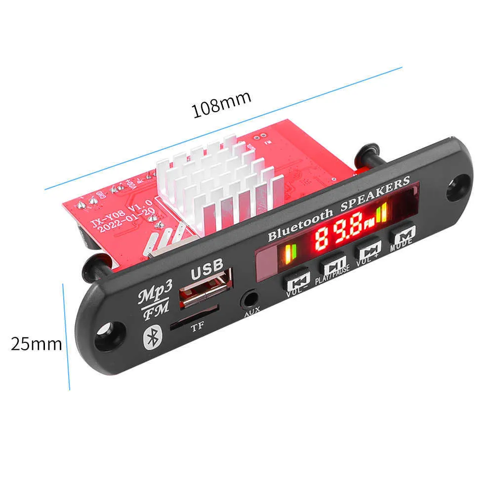 12V 120W Bluetooth MP3 Decoder Board Power Amplifier With Call ...