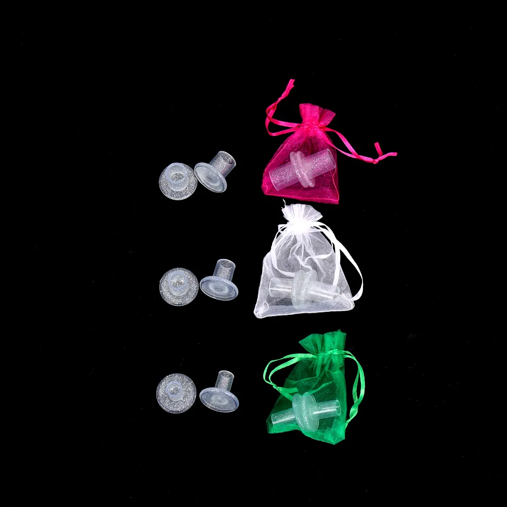 Shoe Heel Stoppers Silicone High Heel Stopper Guards Silvery PVC ...