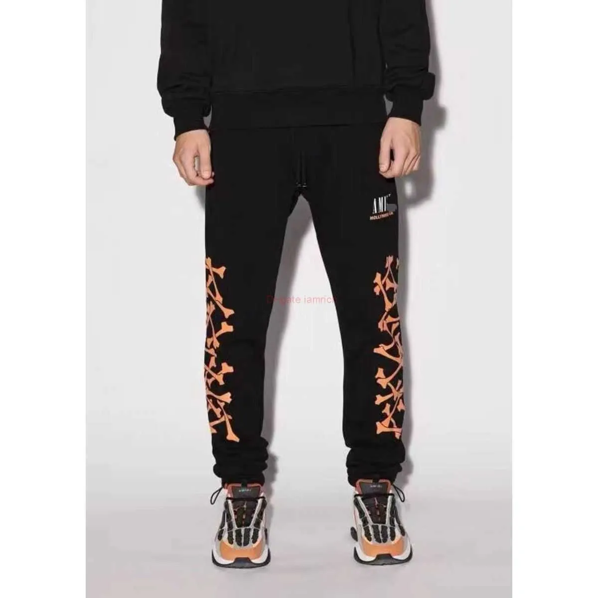 Premium Men's Designer Pants: Bone Pattern Print, Casual Comfort, Best ...
