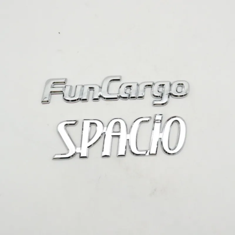 Toyota Spacio Funcargo Rear Trunk Logo Silver Sticker Tailgate ...