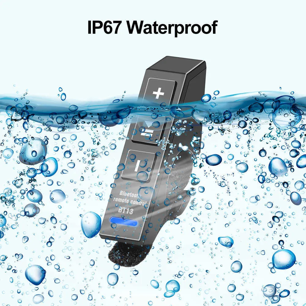 BT13 Wireless Bluetooth V5.0 Remote Controller For Car, Motorcycle Intercoms & Smartphone ...