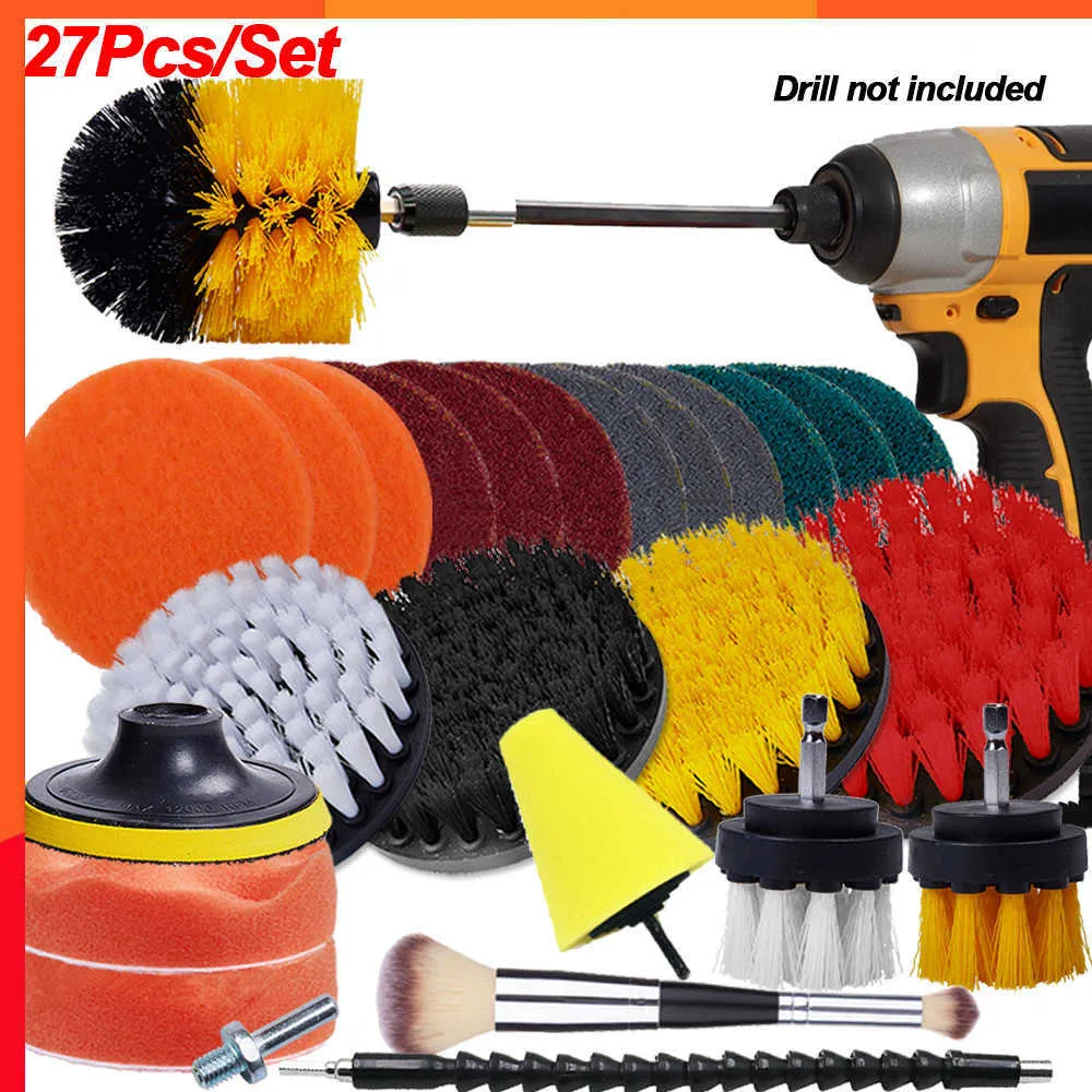 New Drill Brushes Car Detailing Brush For Auto Wheel Rim Cleaning ...