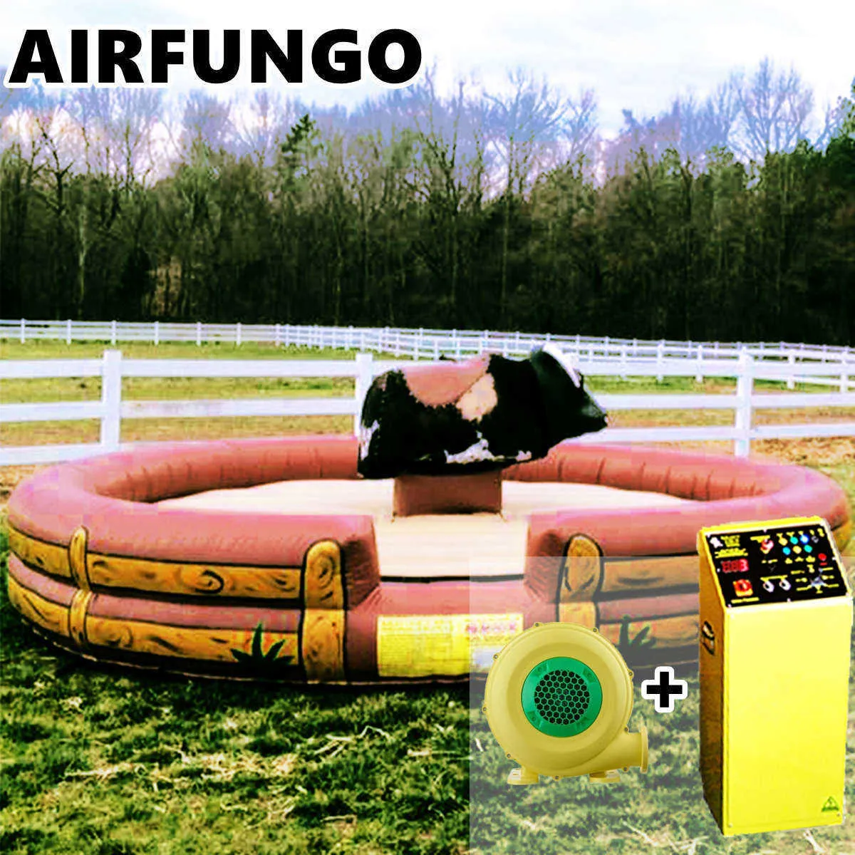 DHgate.com:Inflatable Mechanical Bull Rodeo Game for Kids and Adults ...