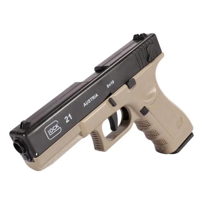 Shell Ejecting Pistol Model Soft Bullet Toy Gun Children Shoot Outdoor ...