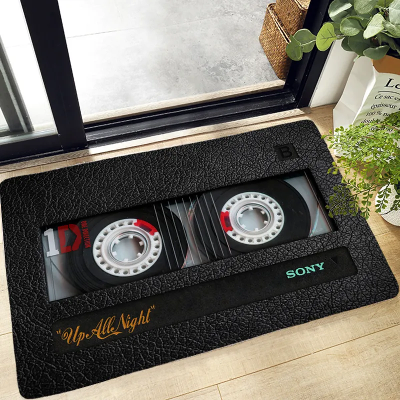 Retro Cassette Music Tape Anderson Tuftex Carpet Non Slip Entrance And ...