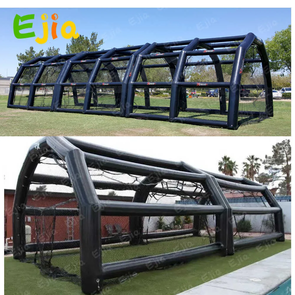 Portable Inflatable Batting Cage: Outdoor Sport Court Tent With Net ...